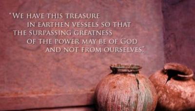 scriptures about earthen vessels