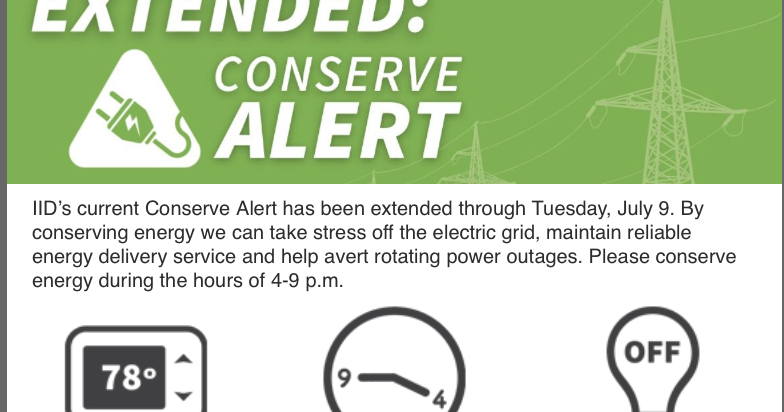 IID has extended its call to conserve energy | News | thedesertreview.com