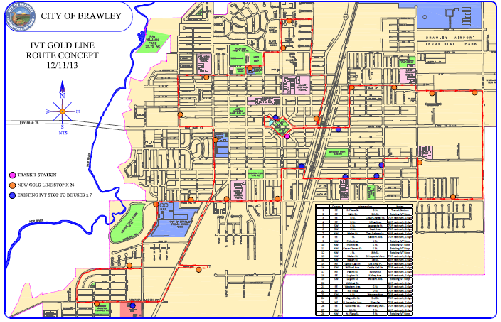 City of Brawley Transit Station Schedule, Route, and Fares ...