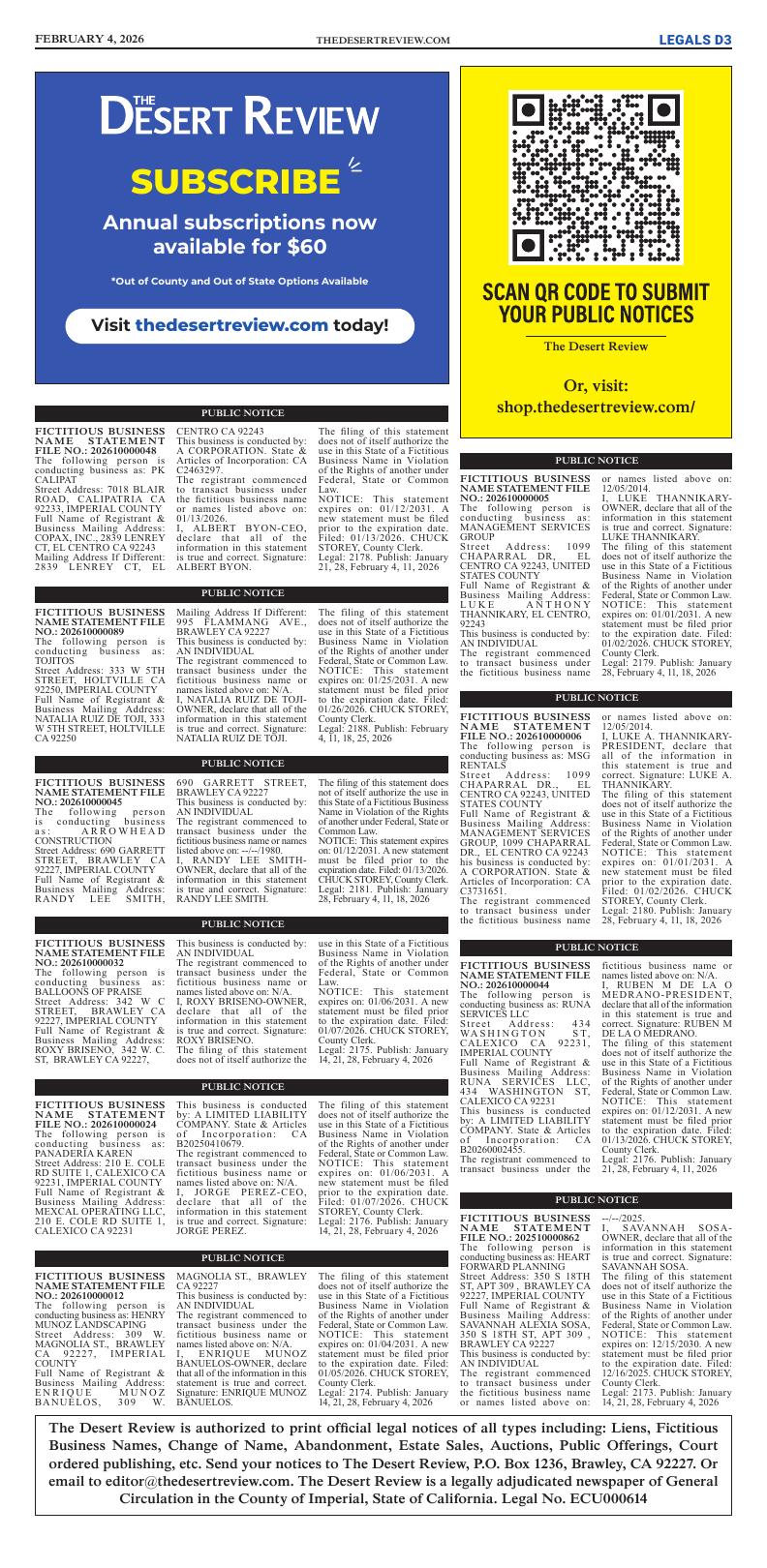 Page 12.23_21 | E-Edition | thedesertreview.com