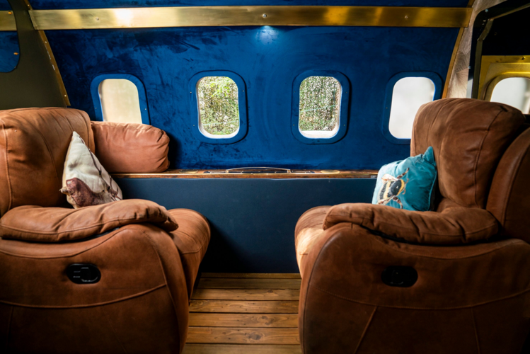 Quirky Airbnb plane split in two resides in woods | National ...