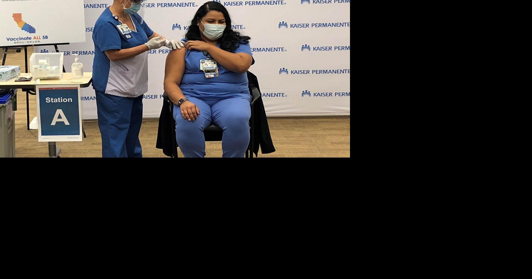 Kaiser nurse in East Hollywood gets one of the first COVID vaccine ...