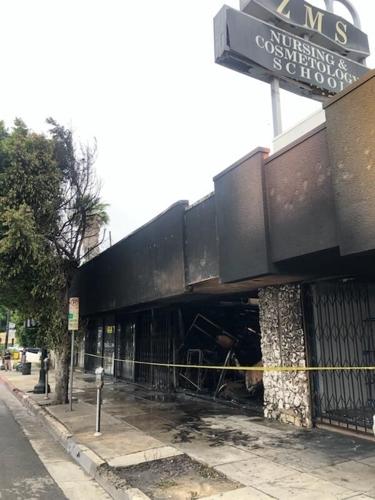 Highland Park homeless encampment fire spreads to building | Highland ...