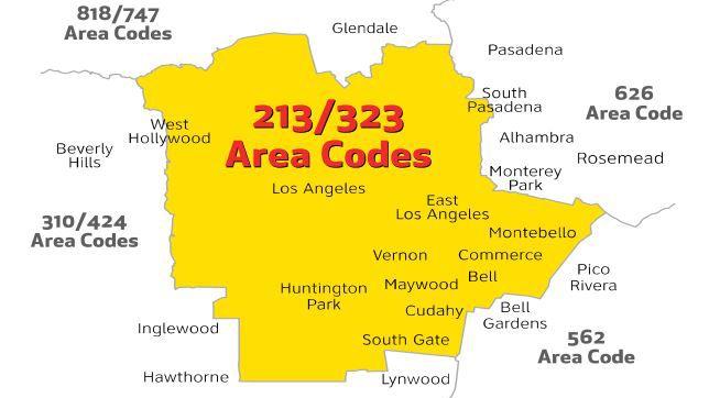 213 Area Code Map Map Of Zip Codes 213 Area Code Map Map Of Zip Codes