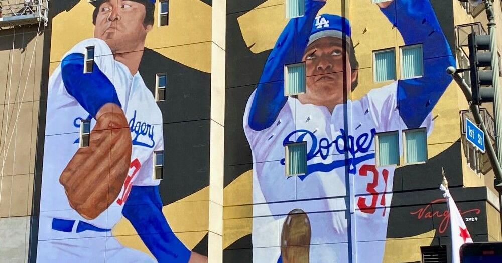 Six-story Fernando Valenzuela mural unveiled in Boyle Heights | Boyle ...
