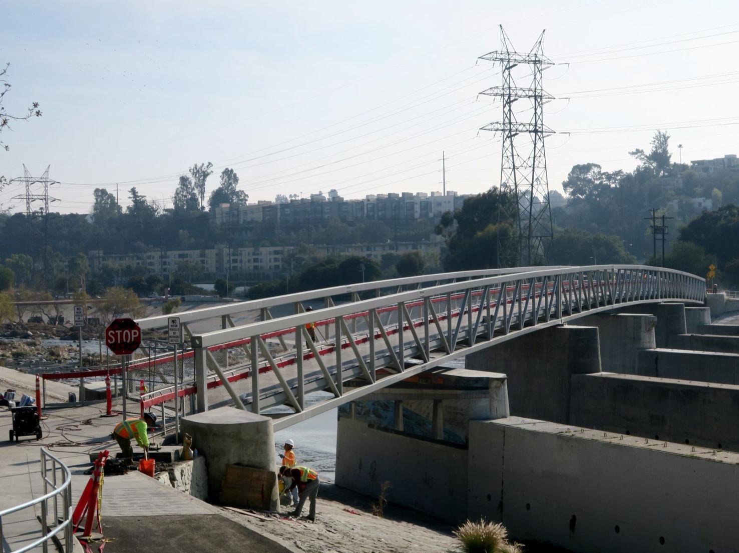 A car-free Red Car Pedestrian Bridge to open this month across the L.A ...