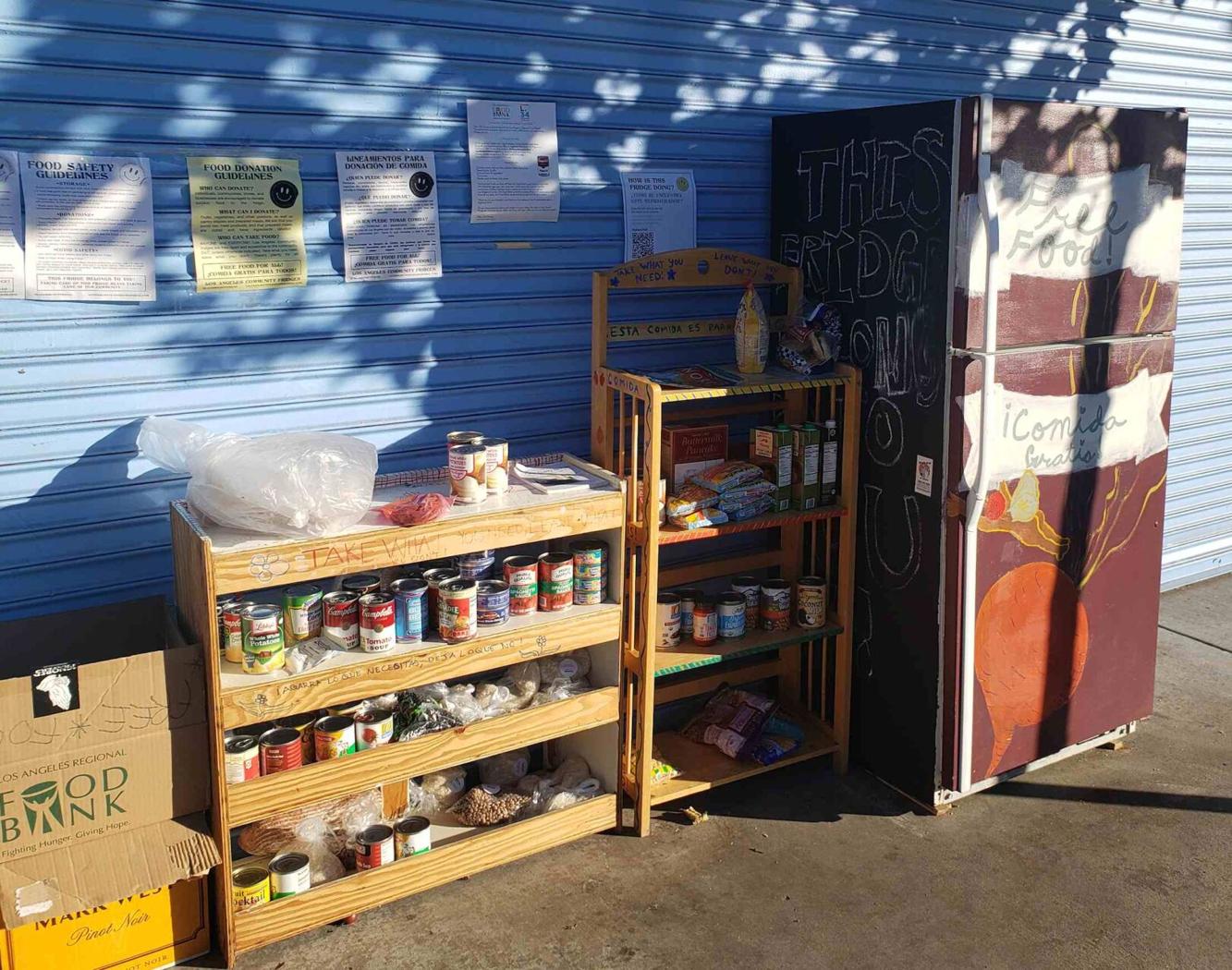 East Hollywood street fridge provides cool storage for free food | East ...