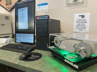 Local library purchases new microfilm reader | News | theeveningleader.com