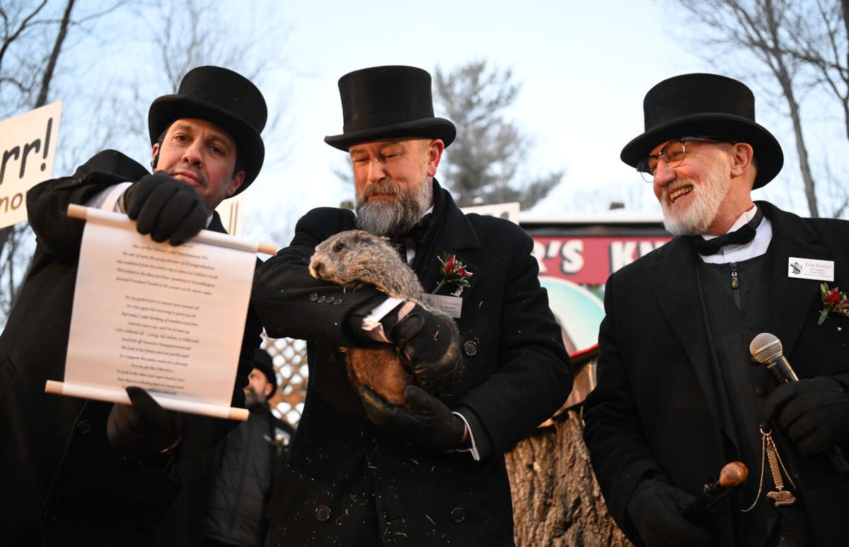 Six more weeks of winter: Punxsutawney Phil sees shadow on Groundhog ...