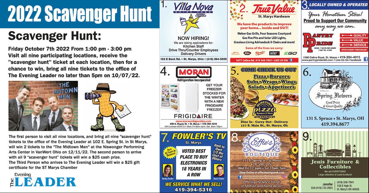 2022 Scavenger Hunt | Announcements | theeveningleader.com