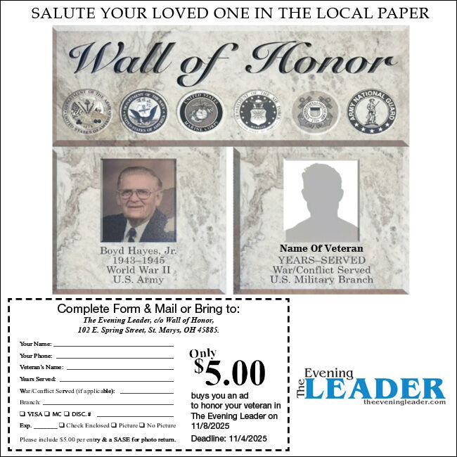 Wall of Honor 2025 | News | theeveningleader.com