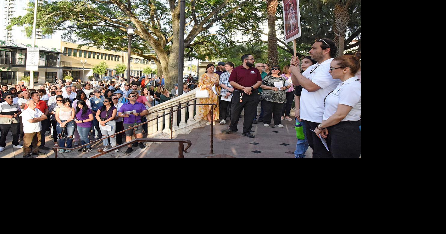 Pilgrims unite and bear the cross together | Orlando ...