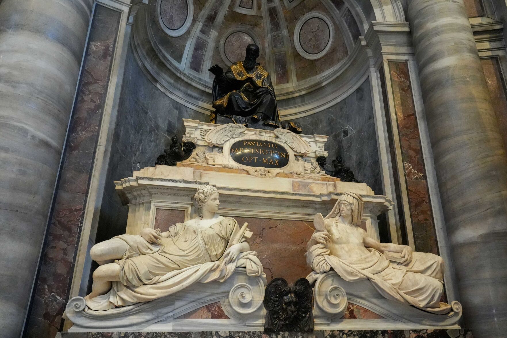 Two popes who built St. Peter's Basilica face each other fully restored ...