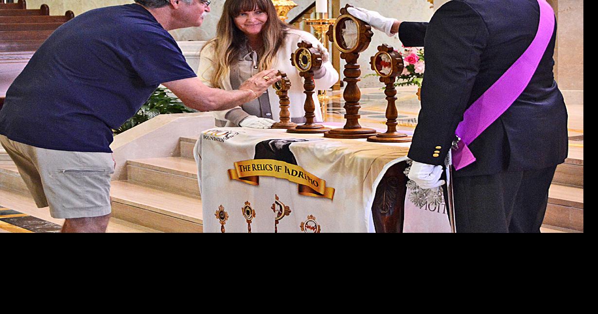 Pilgrims flock to view relics of St. Pio | Palm Beach ...