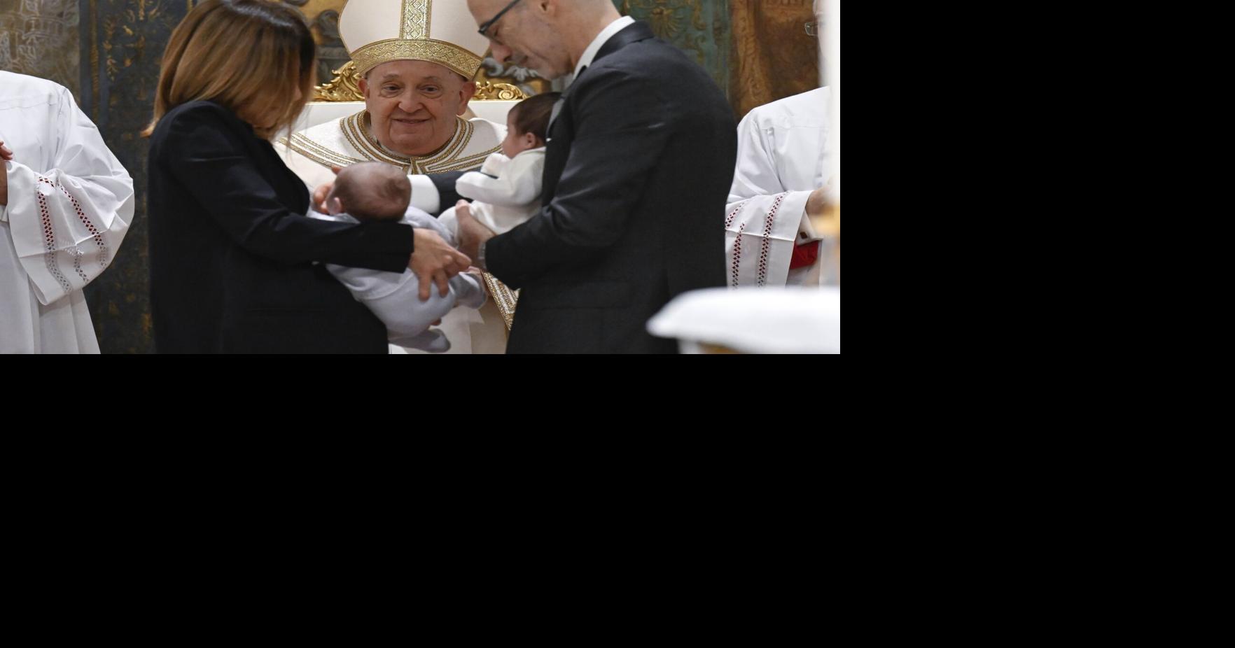 Faith is a gift to celebrate, pope says as he baptizes babies | Vatican ...