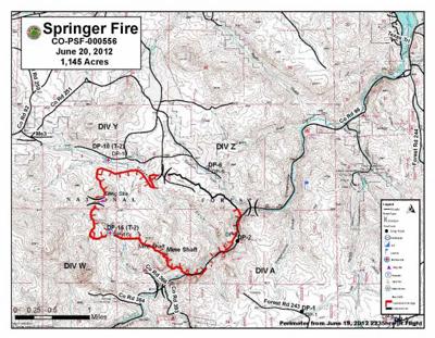 Springer fire containment increases to 39 percent; fire holds at 1,145 ...