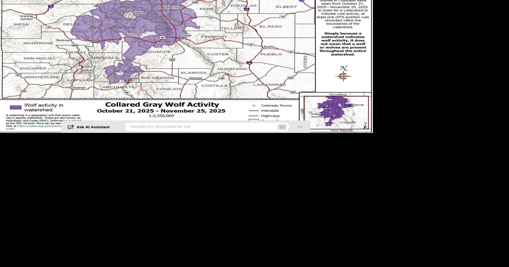 Colorado wolves explore Front Range, map reveals | Local News ...