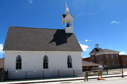 Sheldon Jackson’s Fairplay church, built in 1874, is one of more than ...