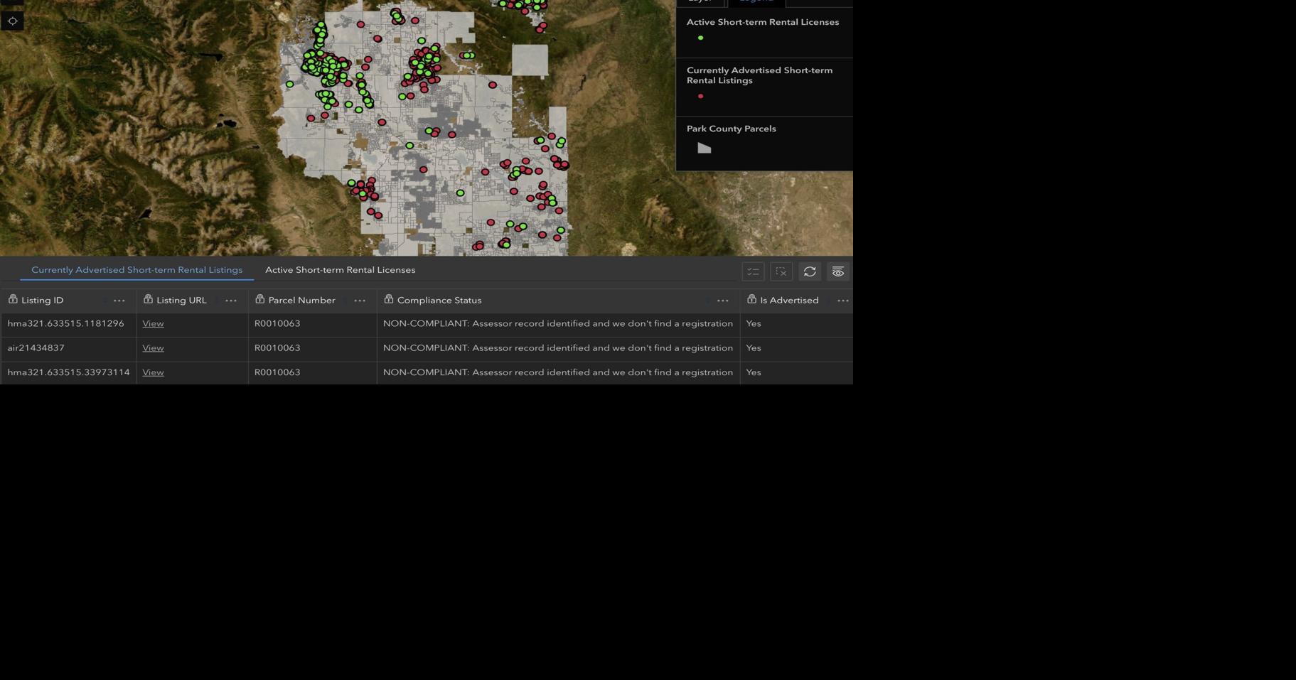 Park County releases searchable map of active STR listings | Local News | theflume.com