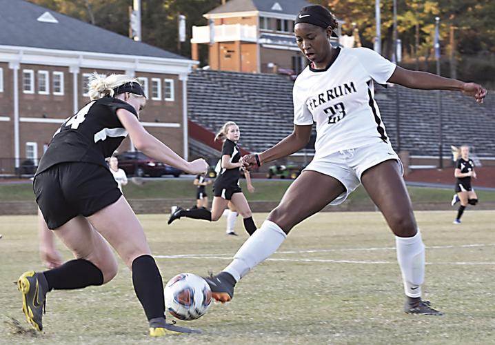 Ferrum College women's soccer action
