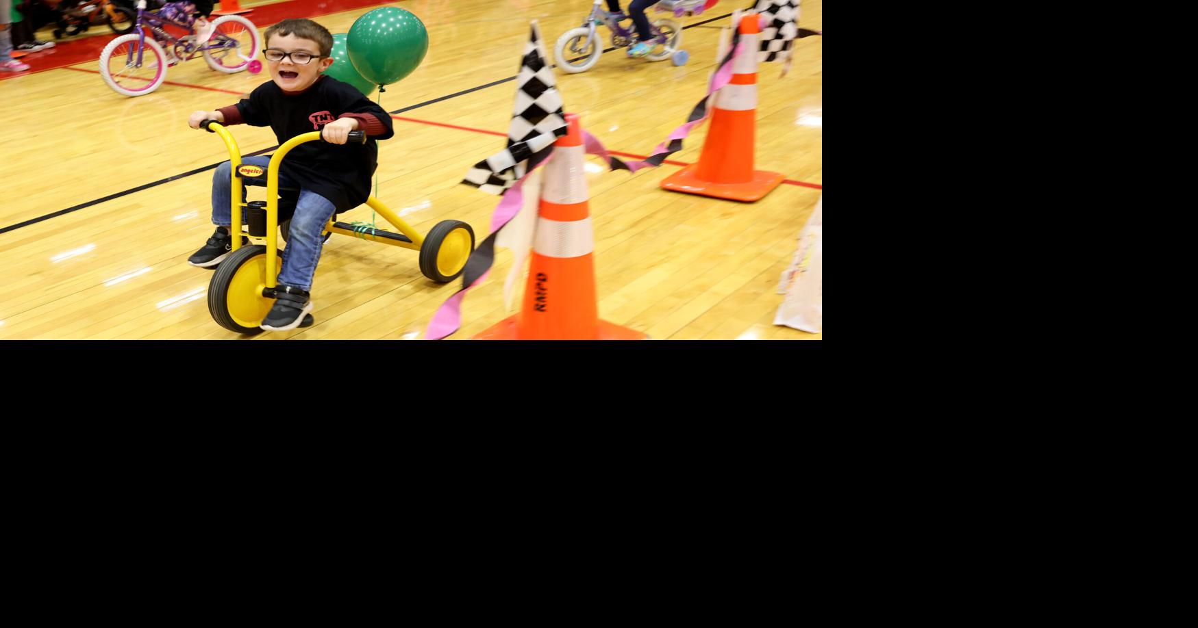 Tikes race on trikes at Franklin County High School