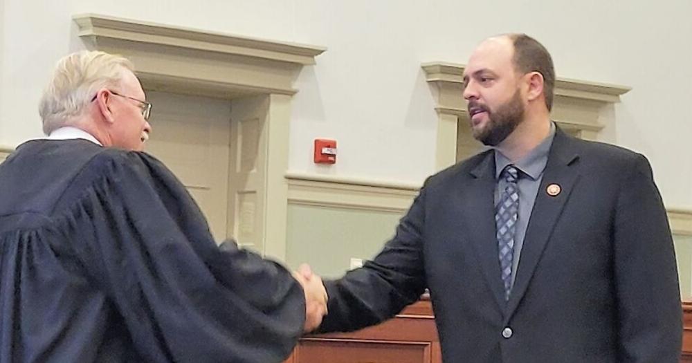 Jonathan Holley sworn in as Franklin County's newest school board member