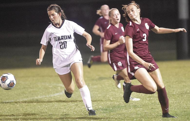 Ferrum College women's soccer action