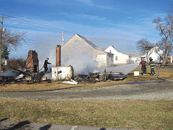 House fire a controlled burn, training exercise