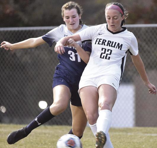 Ferrum College women's soccer action