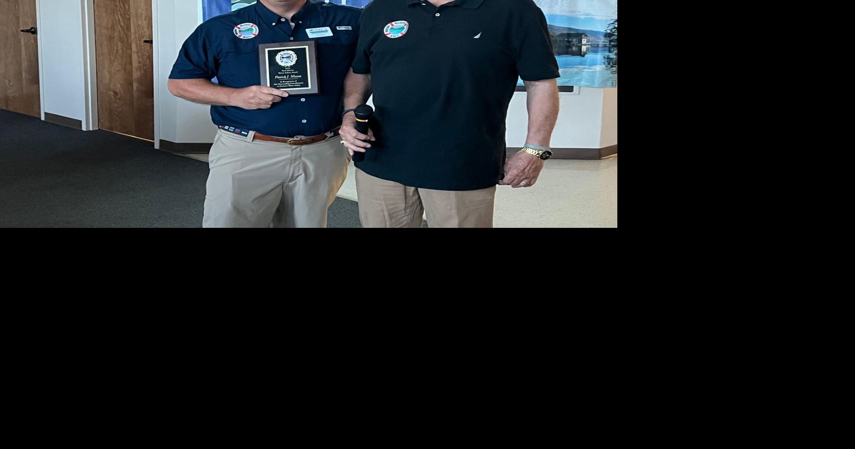 Smith Mountain Lake Water Safety Council Chairman Eric Cheney and Pat Massa