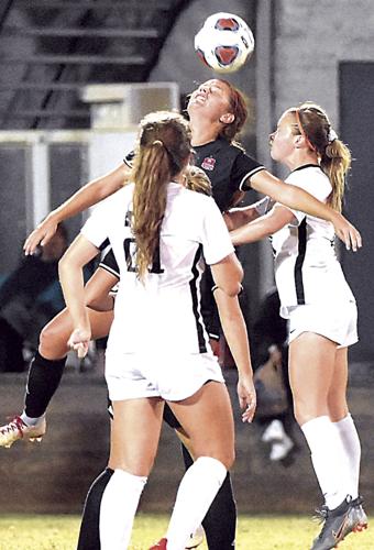 Ferrum College women's soccer action