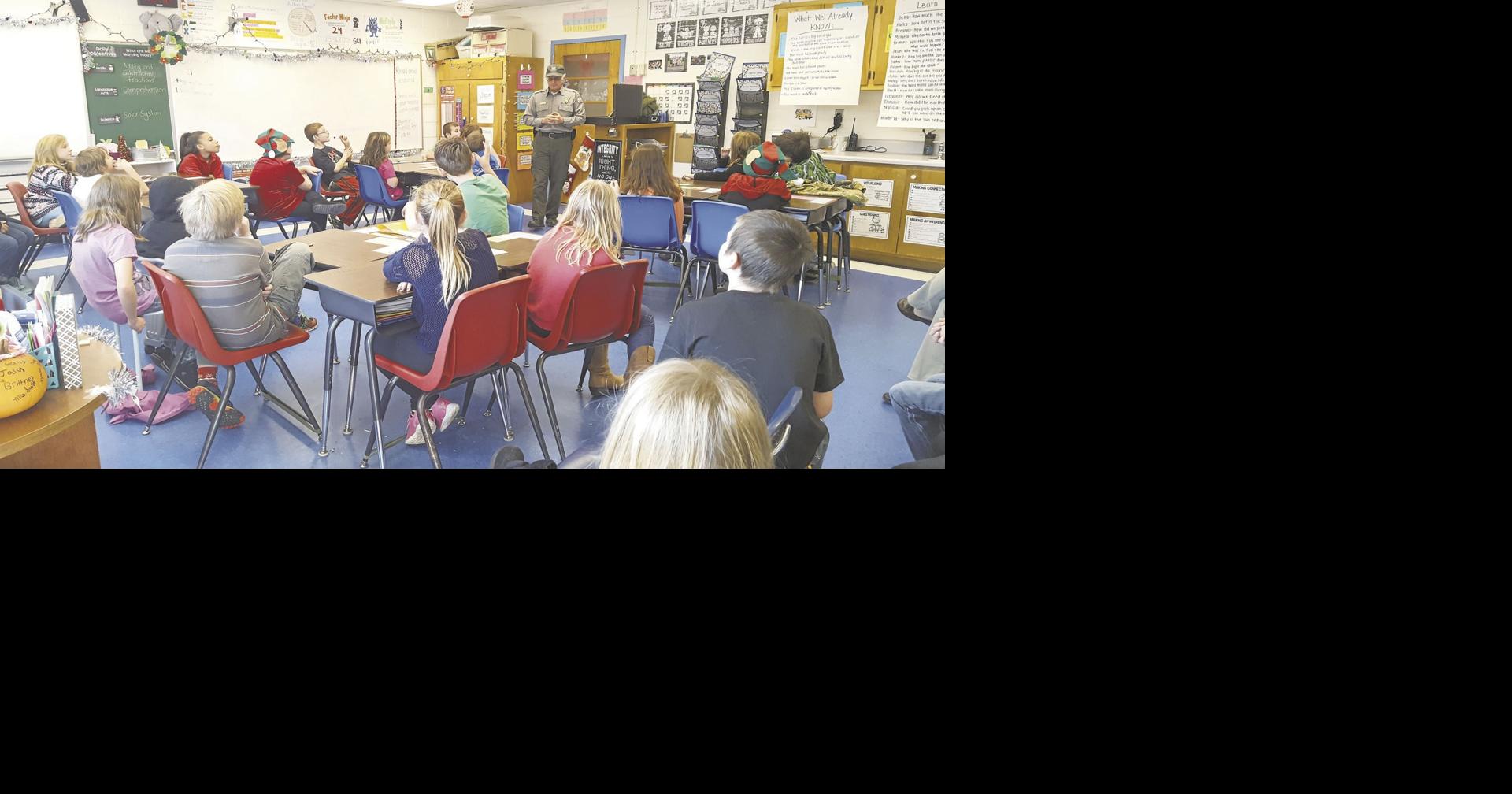 Park ranger pays visit to Ferrum Elementary