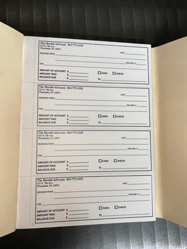 Receipt Books | Commercial Printing | theheraldadvocate.com