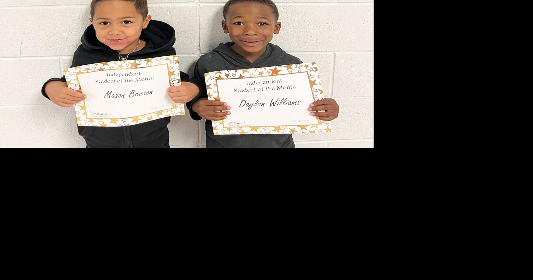 Hilltop Elementary Names Students Of The Month | Education News ...