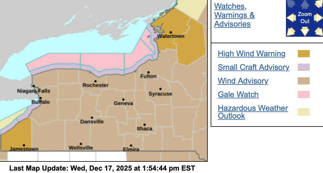 UPDATE: Wind advisory in effect through 1 a.m. Saturday | News | thelcn.com