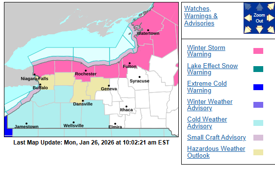 Snow update: 1-3 inches forecast today for much of GLOW region | News ...