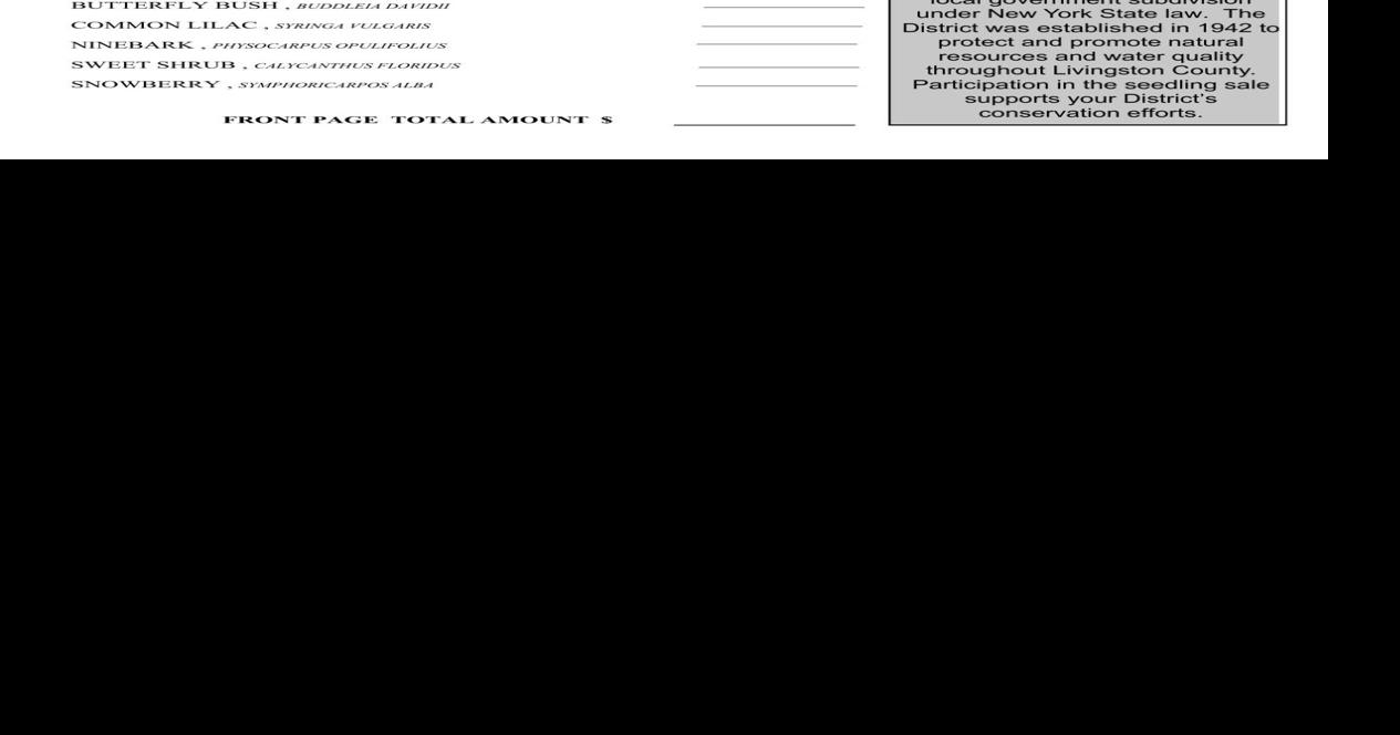 Tree and shrub seedling program opens orders | Biology | thelcn.com