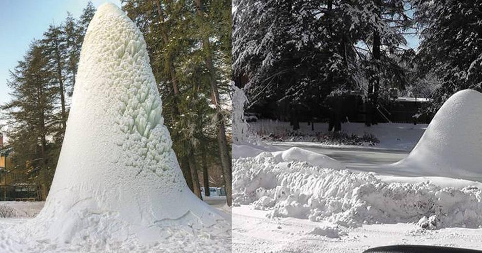 New ‘ice volcano’ forming at Letchworth State Park’s Glen Iris Inn ...