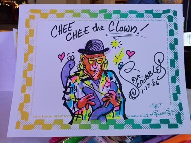 The art of the scribble: Mr. Scribbles has been the draw at fairs and ...
