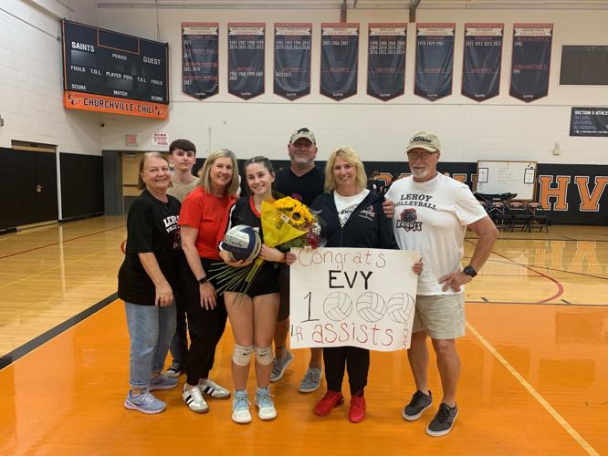 H.S. GIRLS VOLLEYBALL: Kanaley reaches 1000 career assists, Le Roy ...