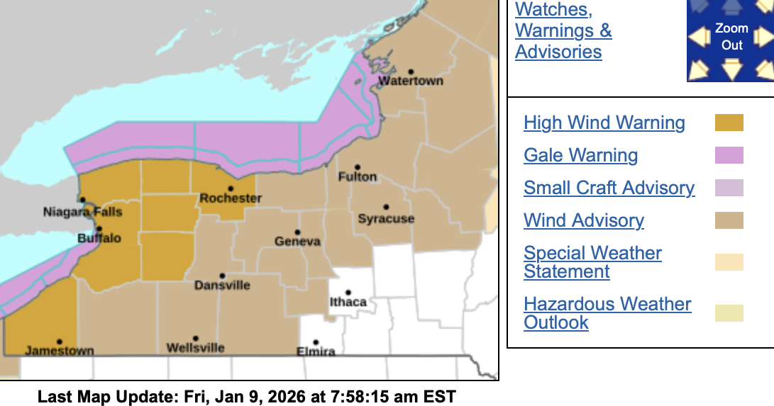 Wind advisories issued for Livingston, Steuben counties; high wind ...