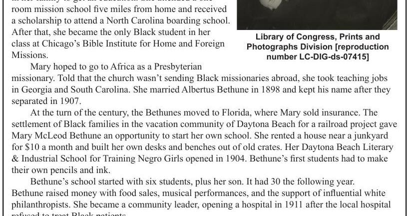 (LISTEN) Black History Month Profile: Mary McLeod Bethune | Lifestyles ...