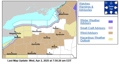 Wind advisories include Livingston, Wyoming and Steuben counties | News ...