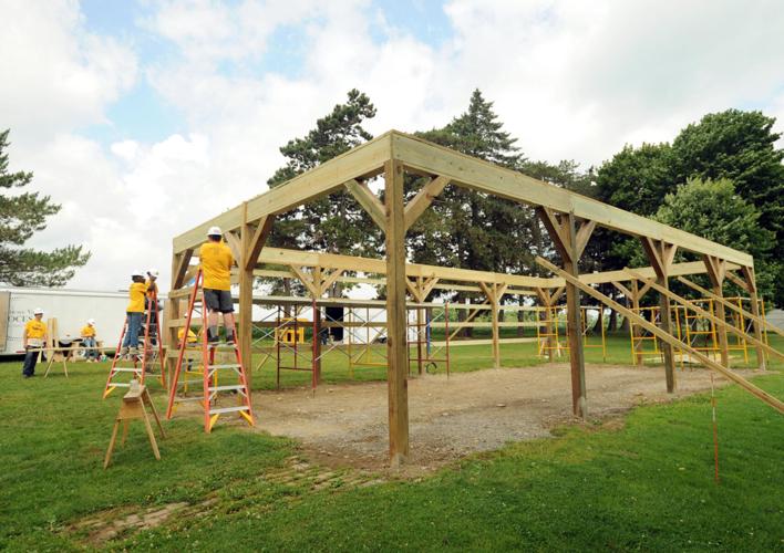 (WATCH) Help from Hard Hats: Kids spend week getting a pavilion project ...