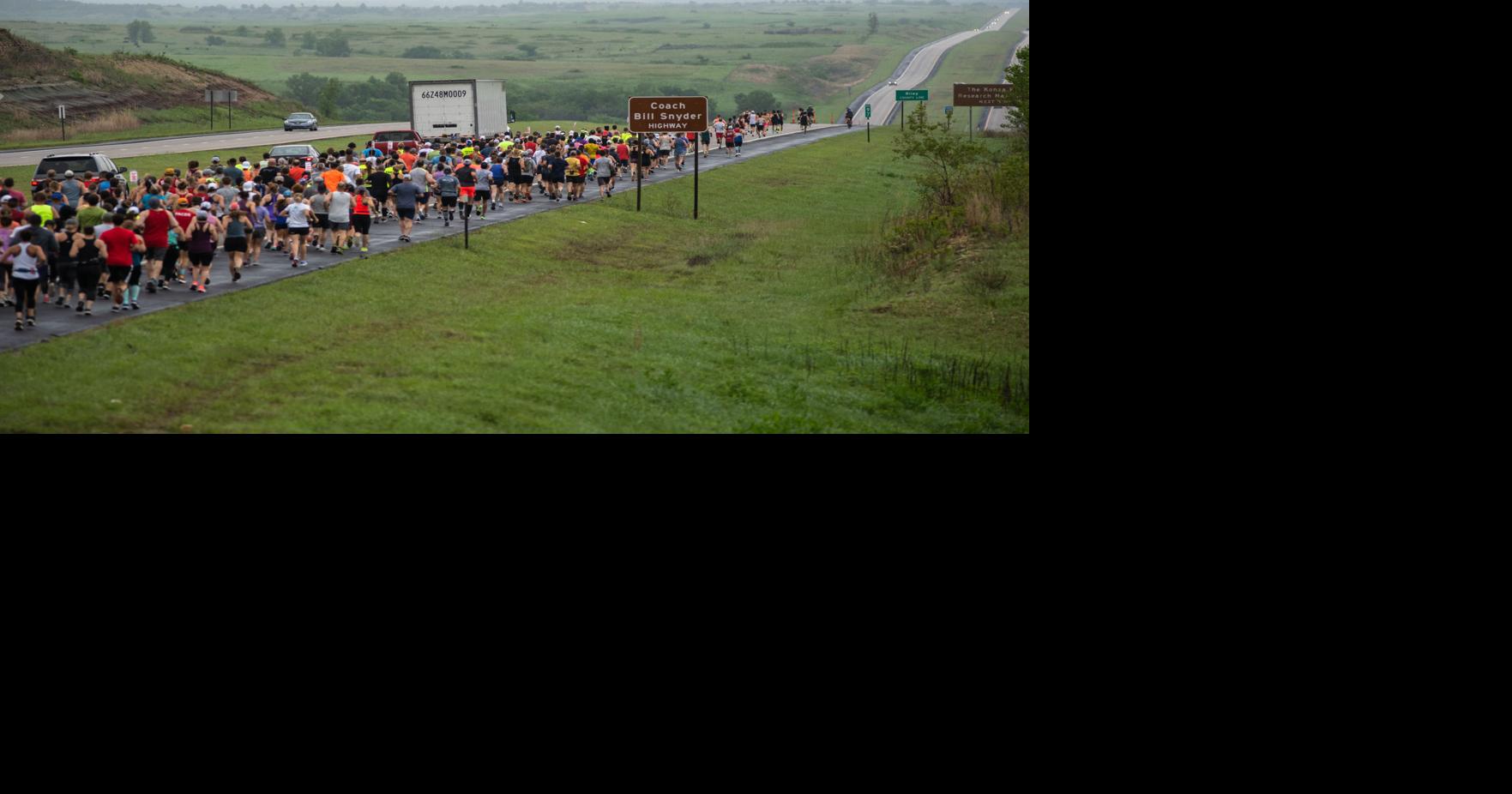 Runners endure rainfall during Bill Snyder Highway Half Marathon | News ...