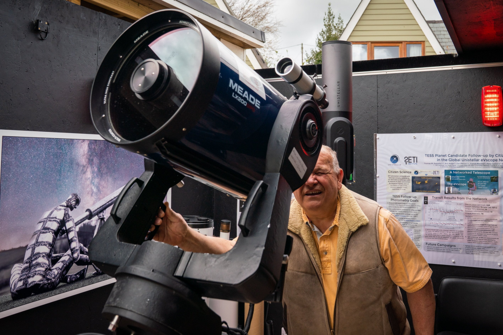 Man fascinated by space sets up observatory in pub garden | National ...