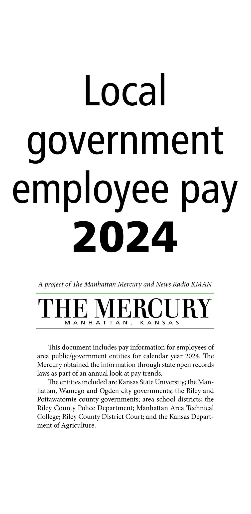 Government Pay 2024 | | themercury.com