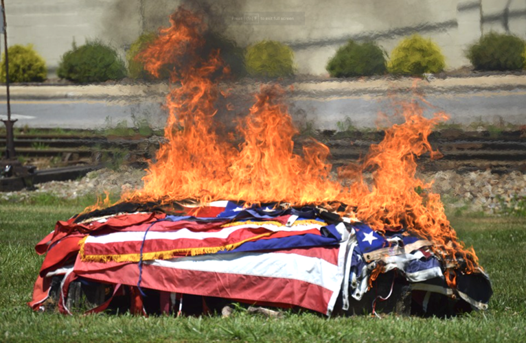 Retiring Old Glory: witness flag burning ceremony this Veterans Day ...