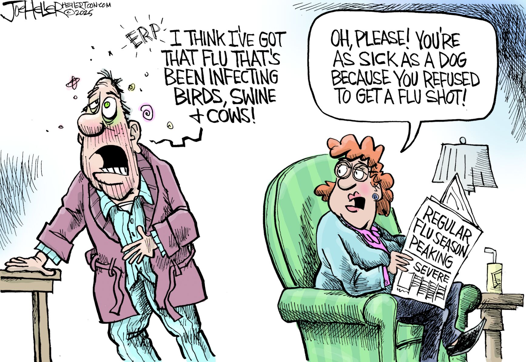 Editorial Cartoon Flu Shot | Cartoons | themountaineer.com
