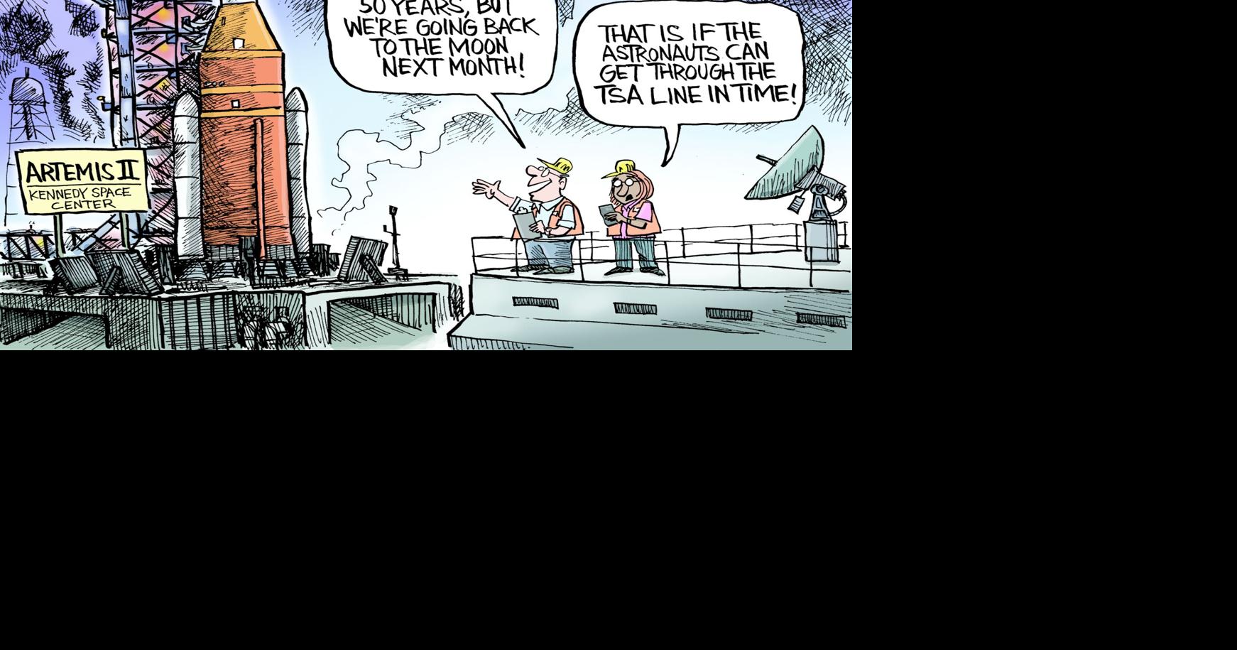 Editorial Cartoon TSA lines.jpeg | Cartoons | themountaineer.com